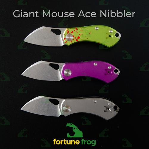 Jual Giant Mouse Ace Nibbler Mini EDC Folding Knife - Green - Kab ...