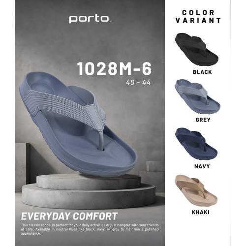 Jual Sandal Jepit / Sandal Karet / Sendal Jepit Pria Porto 1028 M - 6 ...