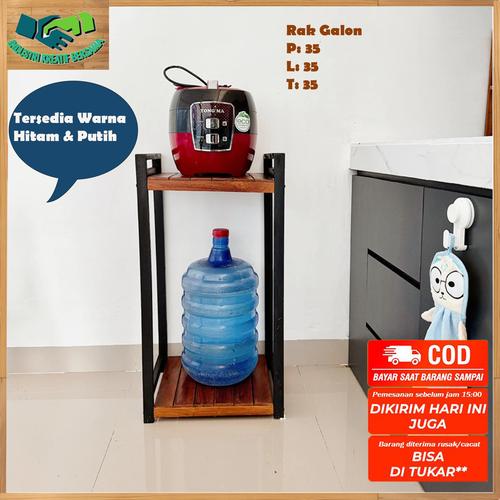Jual Rak Galon 2 Tingkat Meja Dispenser Galon Rak Rice Cook Cooker Rak ...