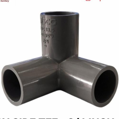 Jual 3 Way Side Tee" SCG PVC T Cabang 3 Fitting Pipa 90° - 1/2 inch ...