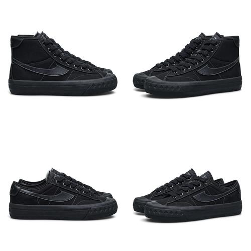 Jual Sepatu Compass Retrograde Low/High Triple Black [ORIGINAL] - Low ...