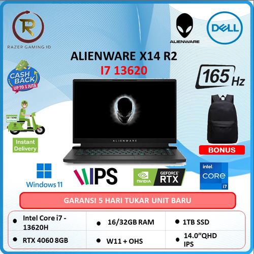 Jual DELL ALIENWARE X14 R2 I7 13620 RTX4060 - 16GB 1TB IPS 165hz ...
