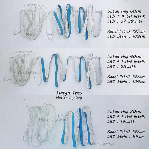 Jual Lampu dan trafo led strip warm white untuk lampu dinding lampu ...