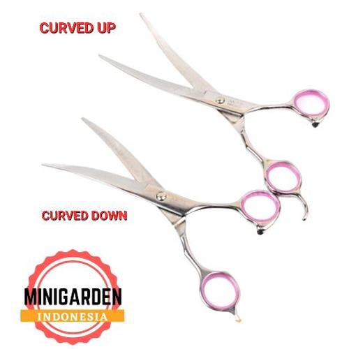 Jual GUNTING LENGKUNG BULU HEWAN GROOMING anjing kucing pet scissor up ...
