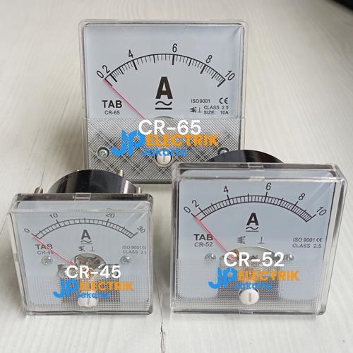Jual Ampere Meter Analog AC / DC CR 45 40A Amper Meter Direct - Jakarta ...