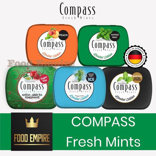 Jual COMPASS Fresh Mints Candy 14 gr | Permen Mint Sugar Free - Menthol ...