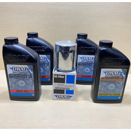 Jual PAKET OLI HARLEY SPORTSTER SAE 60 DRAG SPECIALTIES FILTER OLI DS CHROM - Kota Bekasi ...