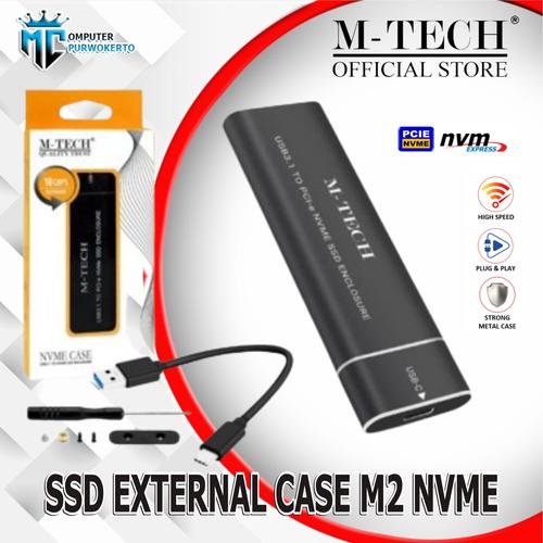 Jual SSD EXTERNAL CASE / ENCLOSURE NVME M.2 USB 3.1 M-TECH - Kab. Banyumas - MIDES COMPUTER ...