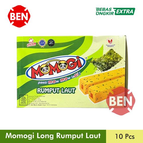 Jual Momogi Long Stick RUMPUT LAUT SEAWEED 1 Pak Box isi 10 Pcs Hijau ...