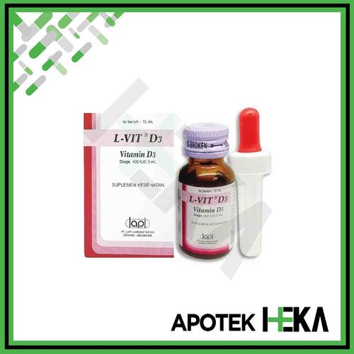 Jual L-Vit D3 Drops 400 IU 1 Botol - Vitamin D3 - Kota Semarang ...