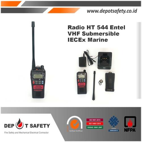 Jual Radio HT 544 Entel VHF Submersible IECEx Marine Lengkap Head Set ...