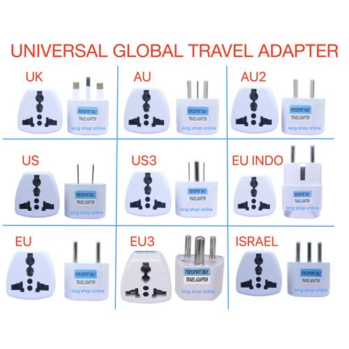Promo Colokan 3 Pin Kaki Power Plug Adapter Converter EU US AU UK to UK ...