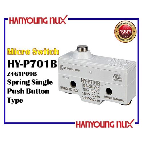 Jual Micro Switch Hanyoung HY-P701B Spring Single Push Button Type - Jakarta Barat - OeKTwinShop ...