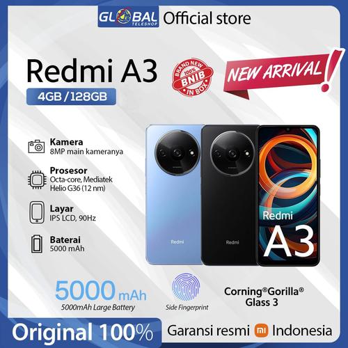 Promo Xiaomi Redmi A3 Smartphone 4/128Gb Garansi Resmi - Promo A3 Black Cicil 0% 3x - Jakarta ...