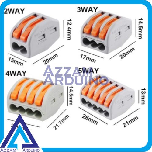 Jual Connector Terminal PCT 212 213 215 Konektor Kabel 2/3/5 Pin M/WAGO ...