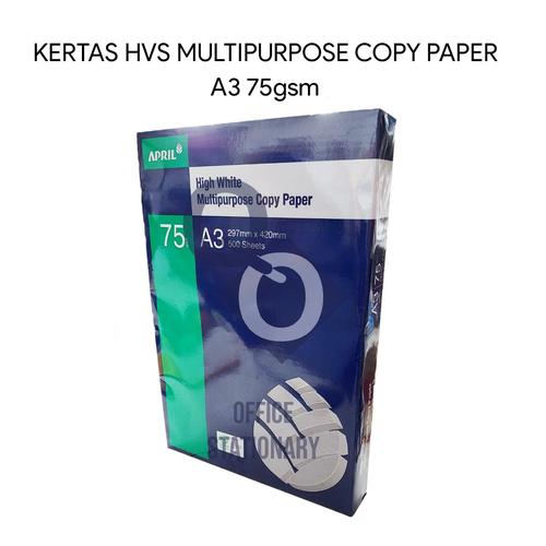 Jual Kertas HVS April A3 75 gram 75gr HVS MultiPurpose Copy Paper ...