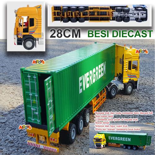 Promo Diecast truk Hino trailer truk tangki Shell truk mercedes actros ...