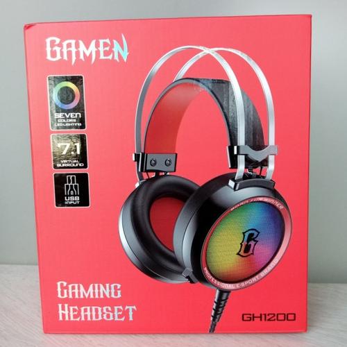 Jual Gaming Headset GH1200 Gamen Led Lighting Usb Input 7.1 Vitual ...