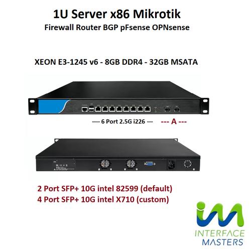 Jual 1U Firewall Server Router Mikrotik x86 pfsense Intel i7 sfp+ 10G ...
