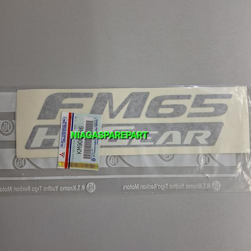 Jual STICKER FM65 HI GEAR ORIGINAL MITSUBISHI FUSO FIGHTER STIKER LOGO ...