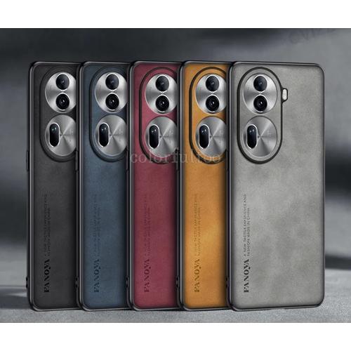 Promo RENO 11 / 11F / 11 PRO 5G FANOYA PREMIUM NAPPA LEATHER SOFT CASE ...