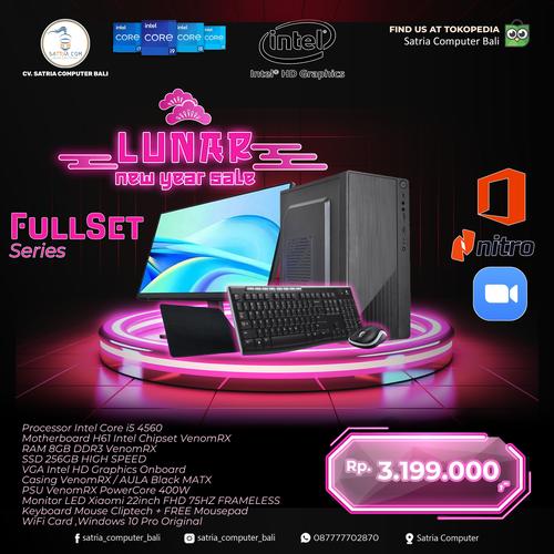 Jual FULLSET KOMPUTER / PC RAKITAN SIAP PAKAI OFFICE INTEL CORE i5 Haswell - Kota Denpasar ...