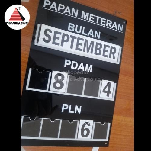 Jual Papan angka PDAM PLN 20x30 dengan angka - Kota Surabaya - Piramida ...