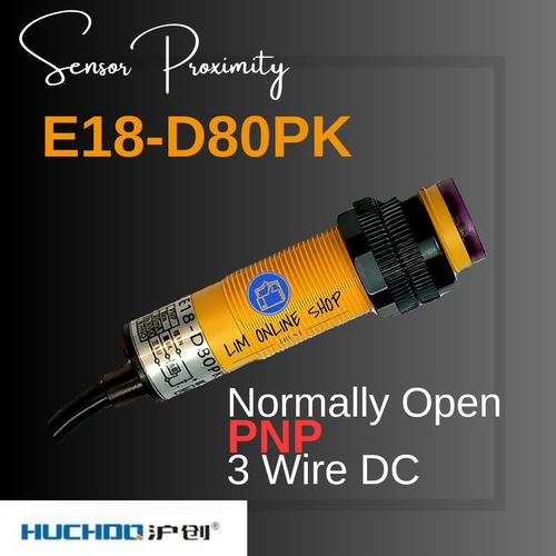 Jual Sensor proximity E18-D80PK infrared adjustable 3 - 80 cm PNP DC 3 ...