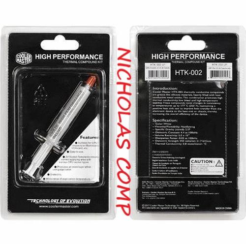 Jual Cooler Master Thermal paste HIGH PERFORMANCE HTK-002-U1 - Kota ...