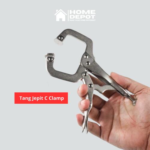 Jual Tang Jepit Clamp C Alat Penjepit Kayu Adjustable Lock Grip ...