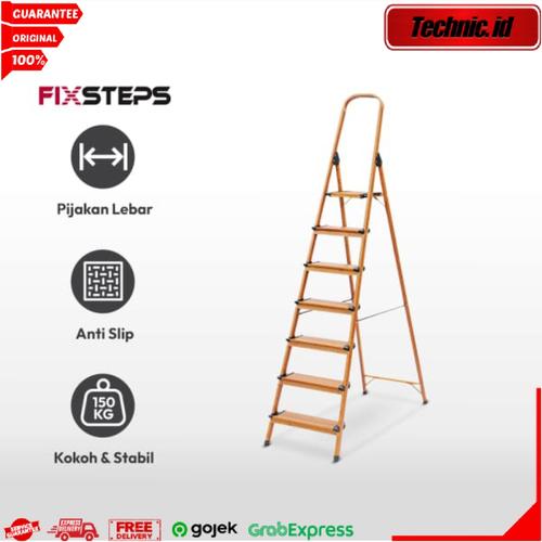 Promo Tangga Lipat & Multifungsi Fixsteps Aluminium 7 Wide Steps Motif ...