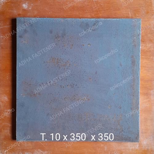 Jual tapak besi / base plate baja / plat besi ukuran t10 x l350 x p350 ...