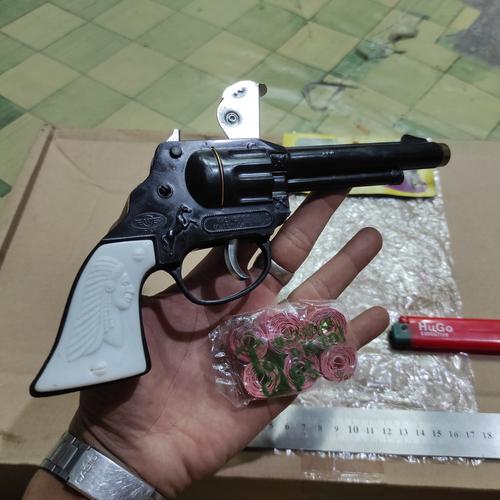 Jual Mainan pistol doblis dompis kertas bentol model revolver NOS jadul ...