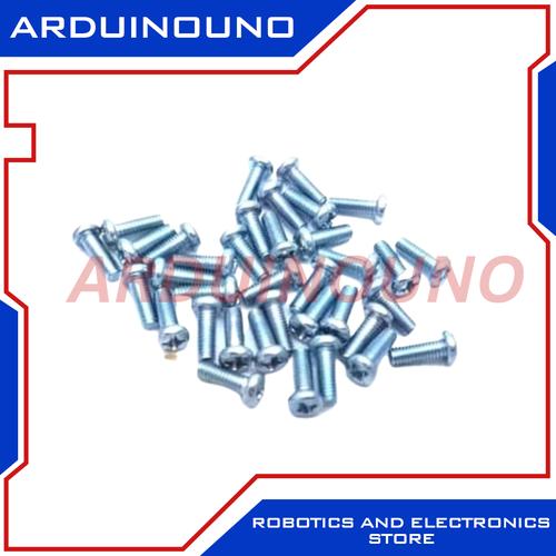 Jual Screw M3x10 Round Cross Head 3mm long 10mm 1cm 1 cm diameter M3 ...