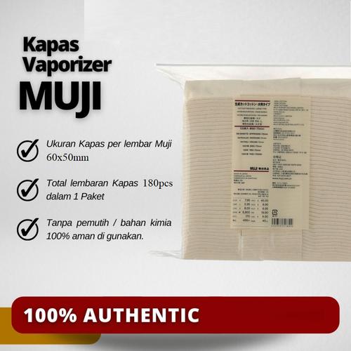 Jual Muji Organic Cotton Kapas Organik Vape Vapor Jepang 180 Pads ...