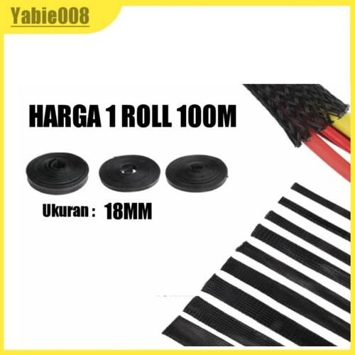 Jual Sleeve /sleeving cable /snake skin/pembukus kabel 1 roll 100m ...