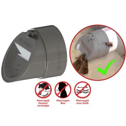 Jual Tutup Paralon 4 inch 3 in 2 inc Pipa Otomatis Katup Saluran ...