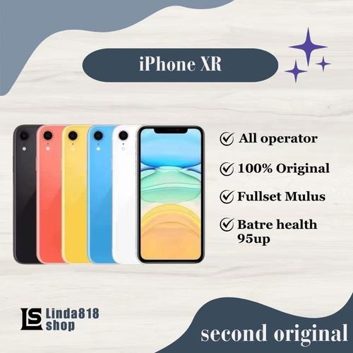 Jual iPhone XR 64GB/128GB/256GB fullset second mulus 100% original ...