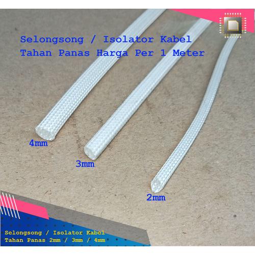 Jual Selongsong Isolator Kabel Anti Tahan Panas Asbes Selang 2mm 3mm ...