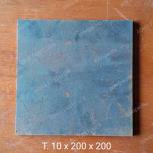 Jual tapak besi / base plate baja / plat besi ukuran t10 x l200 x p200 ...