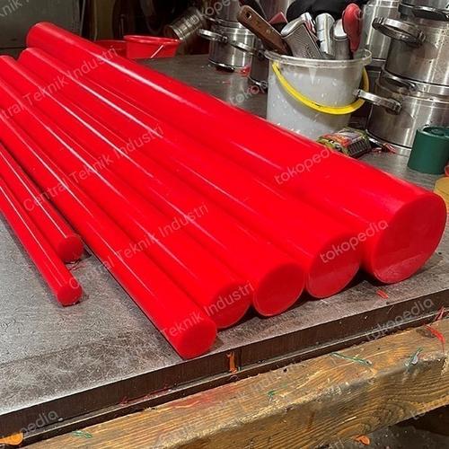 Jual Polyurethane Batangan 40mm x 100cm PU Rod Merah - Jakarta Barat ...