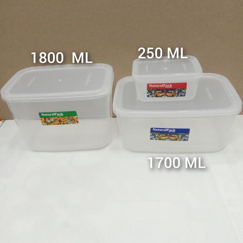 Jual WADAH MAKANAN NATURAL PACK KOMET STAR / KOTAK MAKANAN TOPLES ...