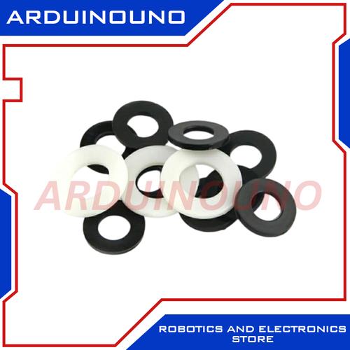 Jual M5 Ring Nylon m5x15x1 mm for spacer screw nut mur baut 5mm plastik ...