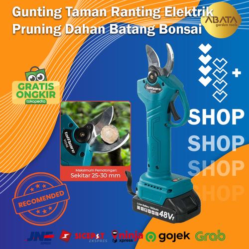 Jual Gunting Taman Elektrik 2 Baterai Gunting Pruning Dahan Batang Bonsai - Jakarta Barat ...