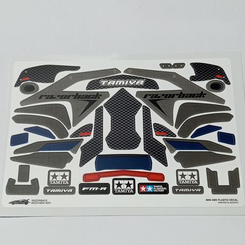 Jual DECAL MINI 4WD RAZORBACK/ STICKER TAMIYA RAZORBACK FM-A CHASIS ...
