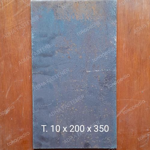 Jual tapak besi / base plate baja / plat besi ukuran t10 x l200 x p350 ...