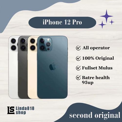 Jual iPhone 12 PRO SECOND ORIGINAL 512GB 256GB 128GB BEKAS MULUS FULLSET - 128GB All SIM ...