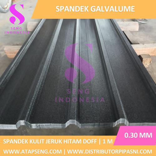 Jual Atap Spandek Kulit Jeruk Hitam Doff 75 cm (L), 0.3mm Super Free ...