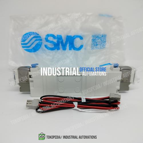 Jual SMC SY7340-5LZE (24V DC) Soll Valve for Base Mounted Series SY7000 ...
