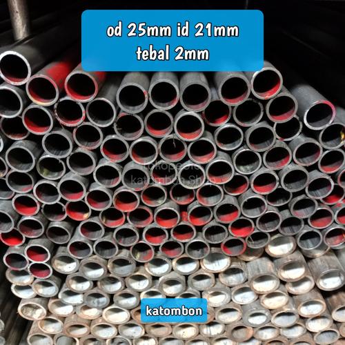 Jual pipa besi seamless od 25mm id 21mm tebal 2mm panajang 20cm - 100cm ...